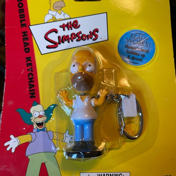 Simpsons | Toys | 202 Homer Simpson Bobblehead Keychain New | Poshmark